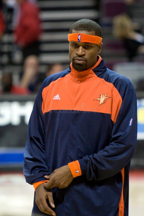 Stephen Jackson Warms Up immagine stock editoriale. Immagine di jackson ...