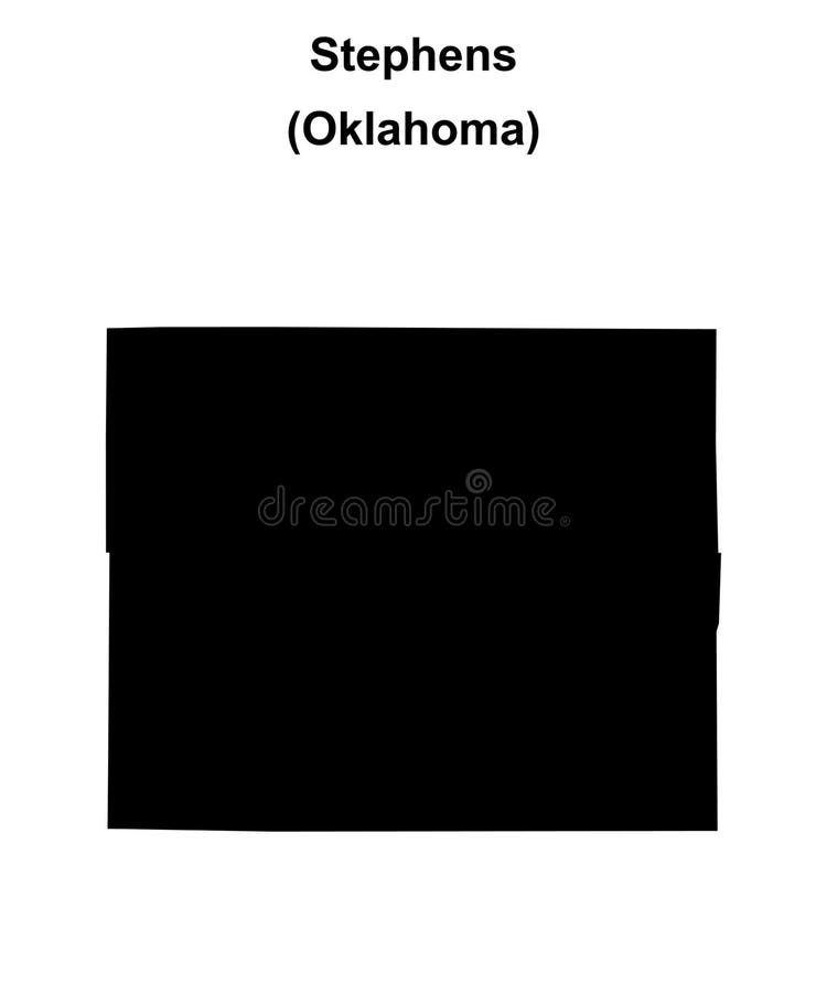 Stephens outline map stock vector. Illustration of blank - 361753398