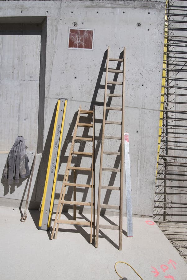 A Stepladder for Climbing Up Stock Photo - Image of falling, dangers ...