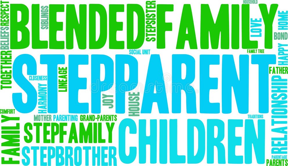 Stepparent Word Cloud stock vector. Illustration of home - 108489763