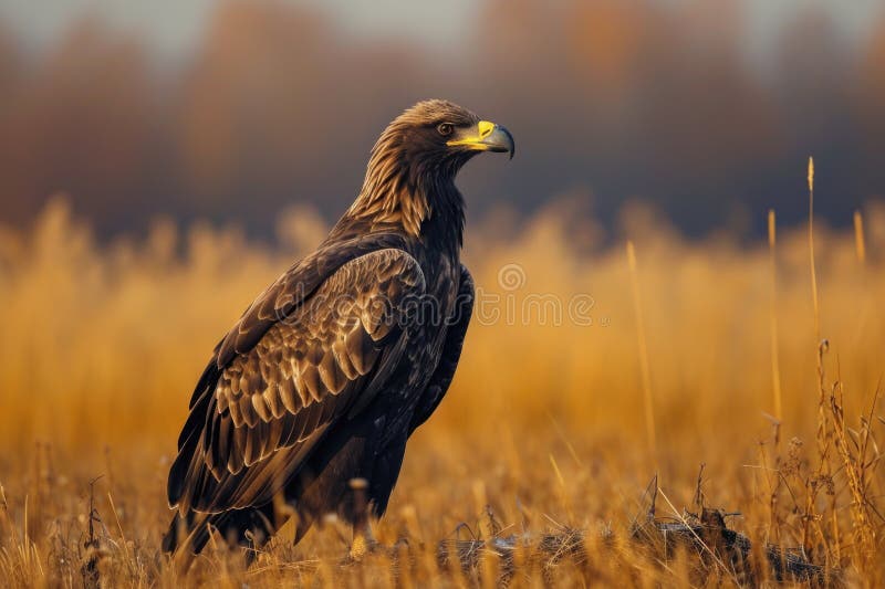 Steppe Eagle stock illustration. Illustration of aquila - 303193816