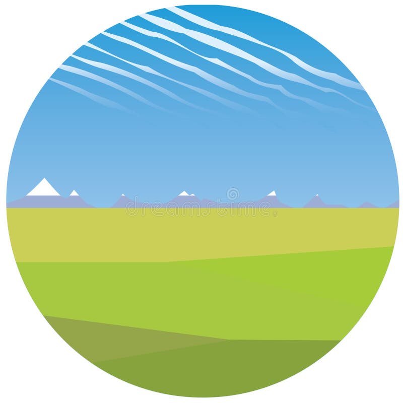 Steppe illustration stock vector. Illustration of road - 40844346