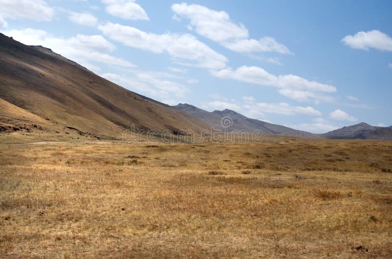 Steppe landscape stock photo. Image of grassland, blue - 25513018