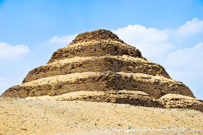 Stepped Pyramid. Ancient Pyramids Of Egypt. The Seventh Wonder Of The ...