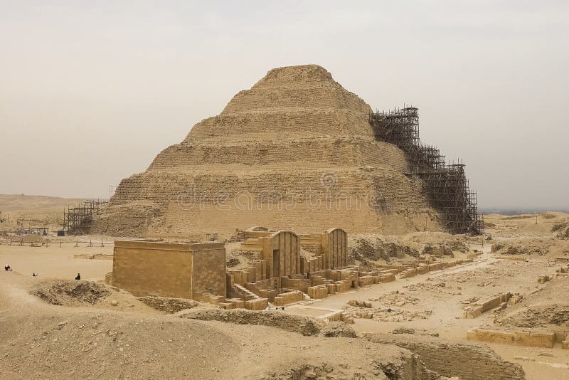 Stepped Pyramid. Ancient Pyramids of Egypt. the Seventh Wonder of the ...