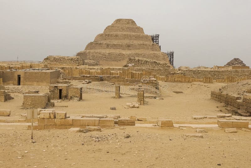 Stepped Pyramid. Ancient Pyramids of Egypt. the Seventh Wonder of the ...
