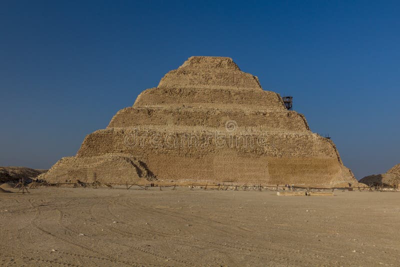 Stepped Pyramid of Djoser (Zoser) in Saqqara, Egy Stock Image - Image ...