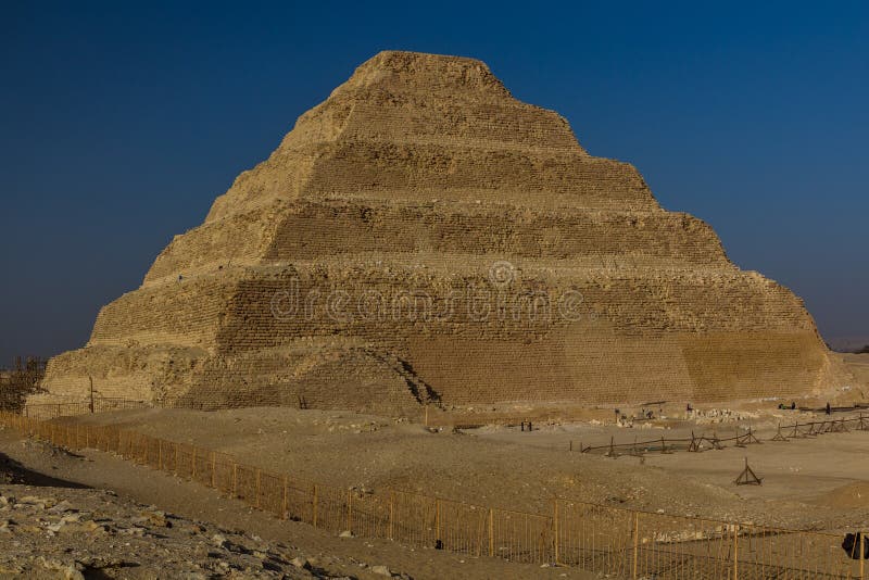 Stepped Pyramid of Djoser (Zoser) in Saqqara, Egy Stock Image - Image ...
