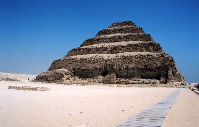Stepped Pyramid At Saqqara In Egypt Stock Image - Image of prayer ...