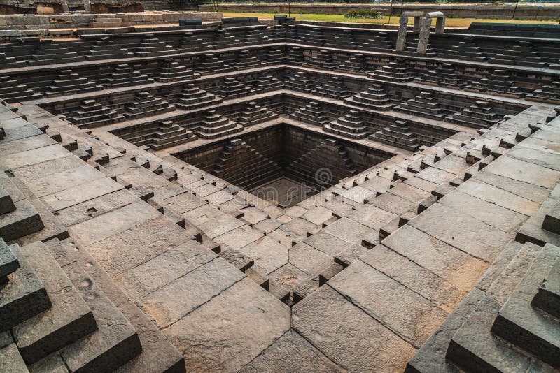 Stepped tank stock photo. Image of square, india, stone - 7479004