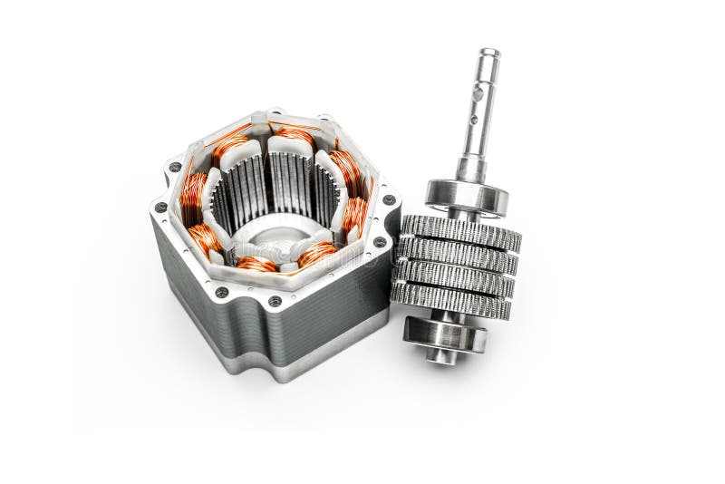 Stepper Motor, Disassembled, Stock Photo - Image of axle, material ...