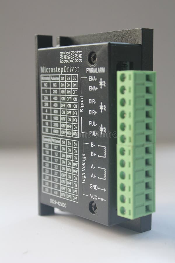 Stepper Motor Driver TB6600 Stock Image - Image of multimedia, lighting ...