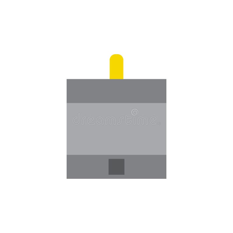 Stepper Motor Flat Icon Design Illustration Stock Vector - Illustration ...
