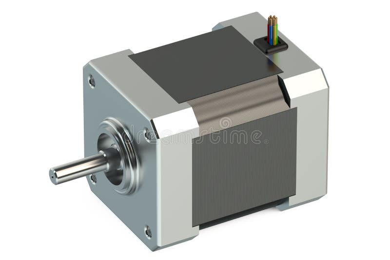 Stepper Motor Top Side And Front Views Stock Illustration ...