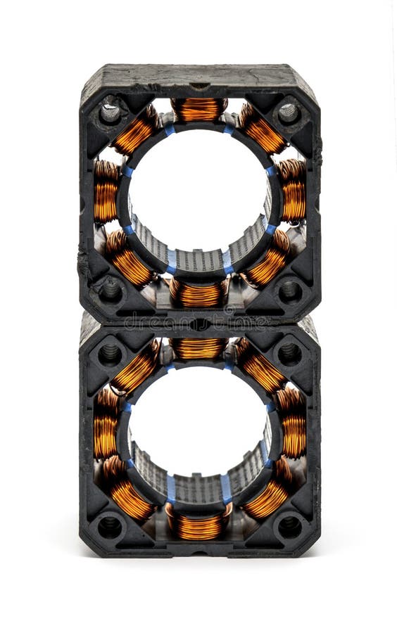 Stepper Motor Stator, Disassembled Stock Photo - Image of cable ...