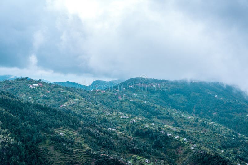 Stepping Fields in Himalayas Stock Photo - Image of fields, green ...