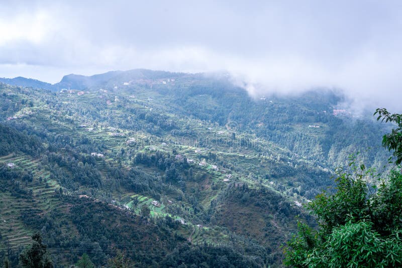 Stepping Fields in Himalayas Stock Image - Image of stepping, famous ...