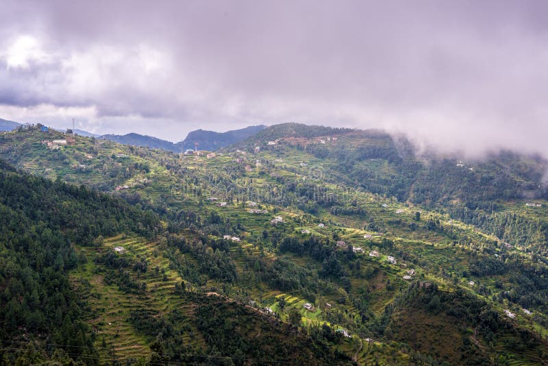 Stepping Fields in Himalayas Stock Image - Image of ground, stepping ...