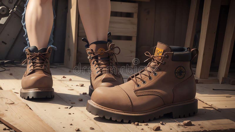Stepping into Labor Day the Power of Work Boots.AI Generated Stock ...
