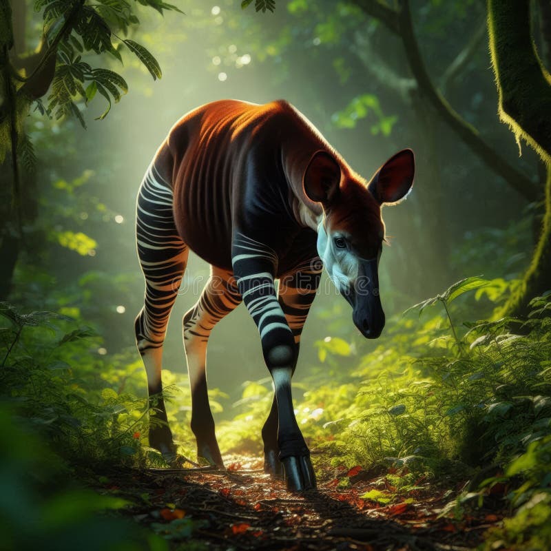 Stepping into the Light of the Wild Stock Illustration - Illustration ...