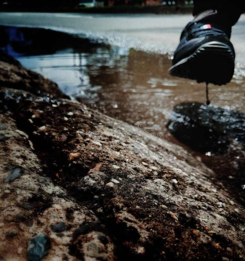 Stepping through live stock image. Image of strong, city - 189705637