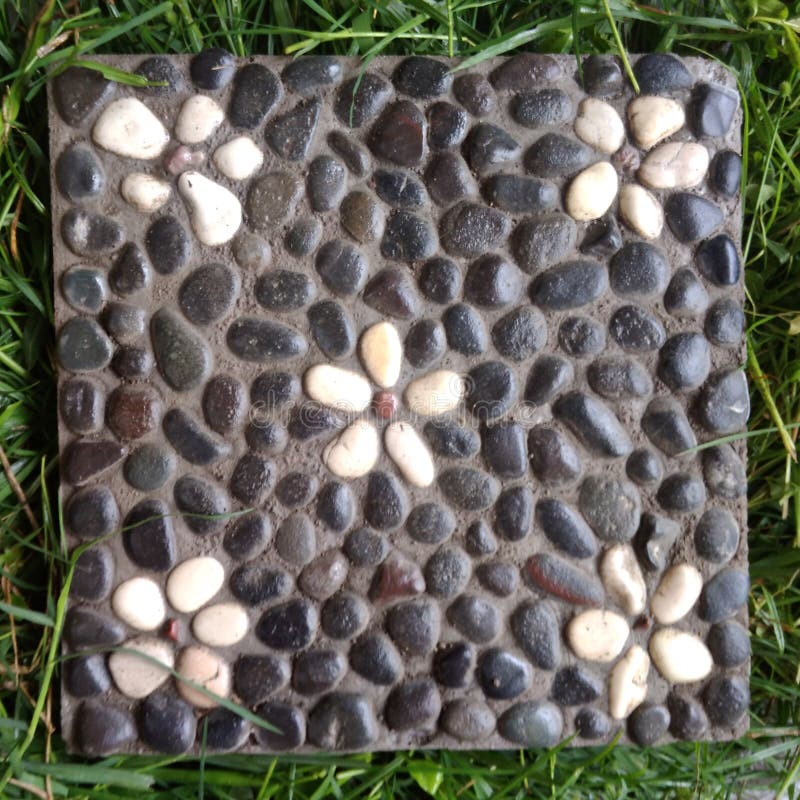 Stepping Stone Natural Style Stock Photo - Image of natural, stone ...