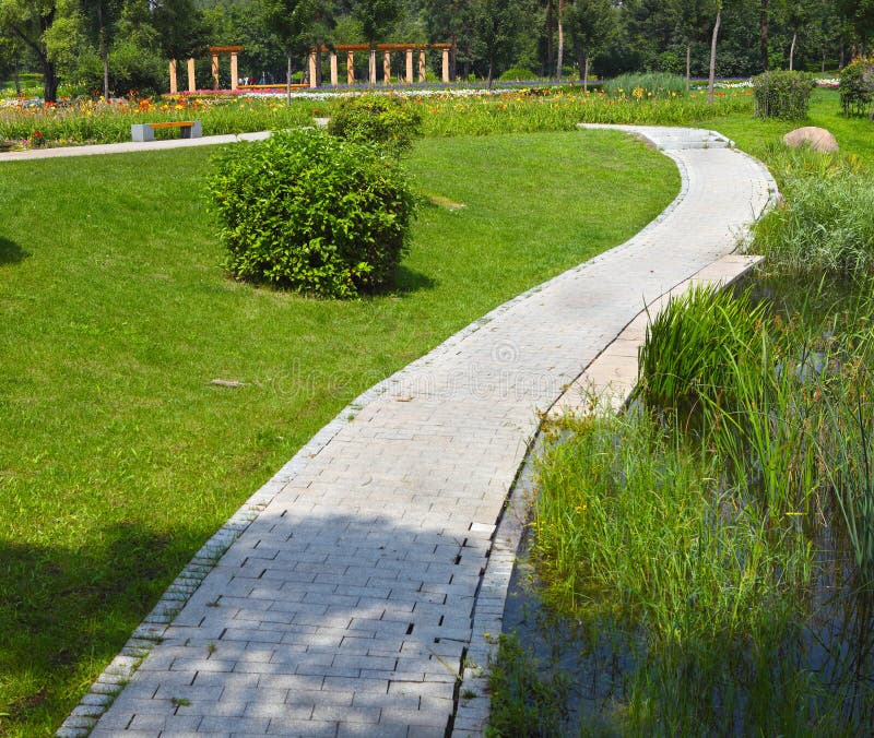 Stepping stone path stock image. Image of peaceful, calm - 27633615