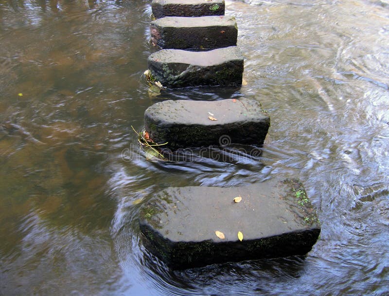 Stepping Stones On The Water Stock Photo More Pictures