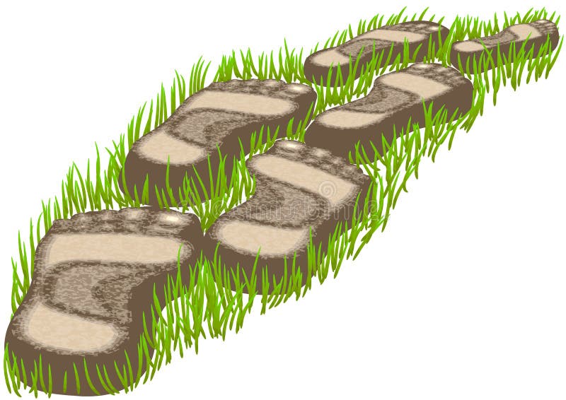 Stepping Stone Path Grass Stock Illustrations – 23 Stepping Stone Path ...