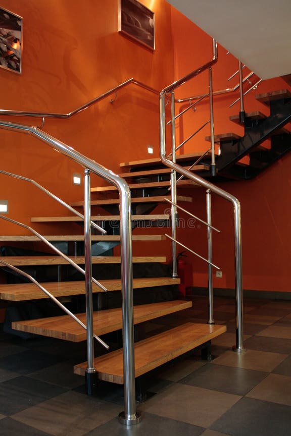 Steps stock photo. Image of orange, steps, indoor, design - 21153846