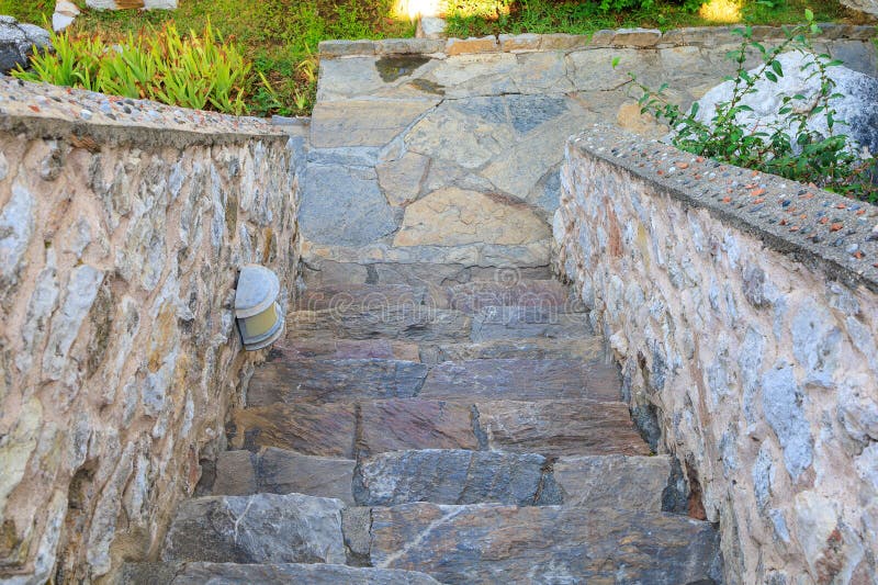 Steps of the Ancient Fortress. Background with Selective Focus and Copy ...