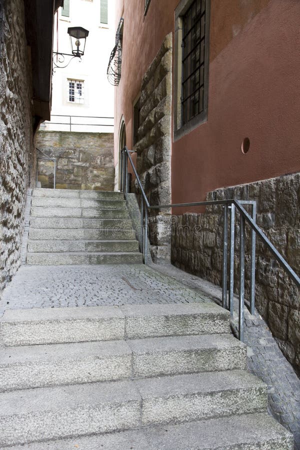 Steps in ancient town stock photo. Image of europe, ancient - 25193130