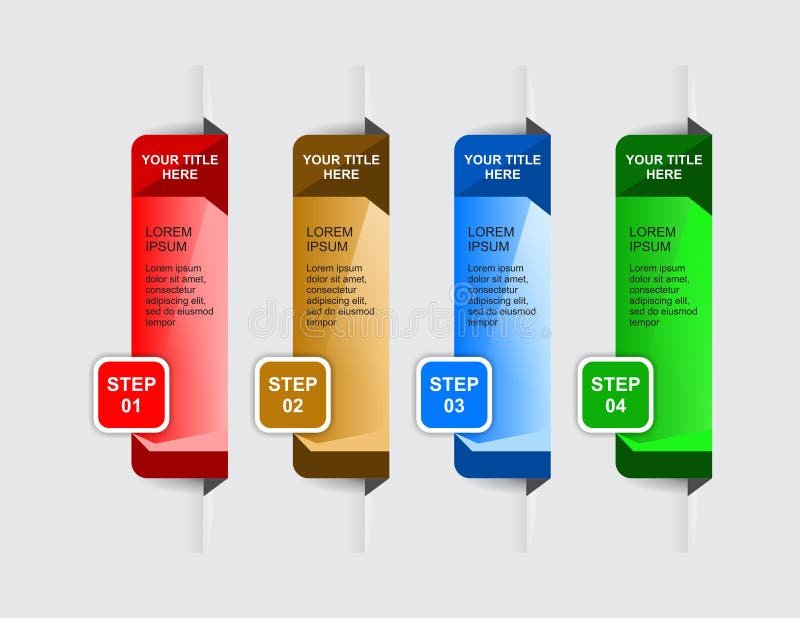 Steps Banners for website stock illustration. Illustration of cricle ...