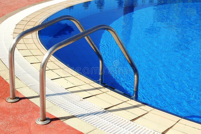 Steps in a water pool stock photo. Image of availability - 36155354