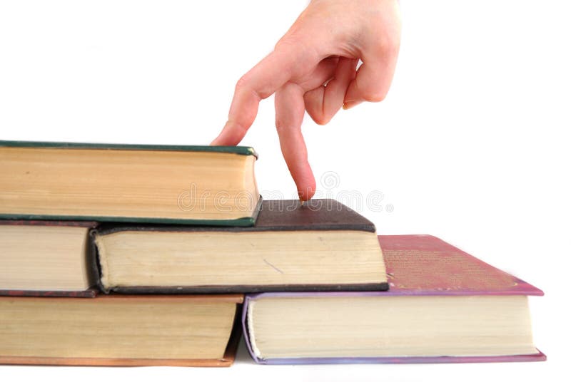 Steps from books stock image. Image of document, open - 11072885