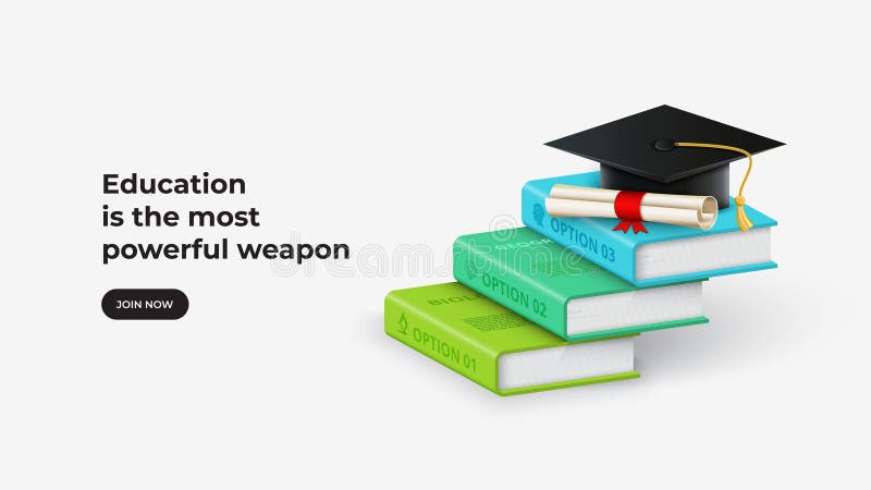 Steps from Books with an Academic Cap. Education Infographic Template ...