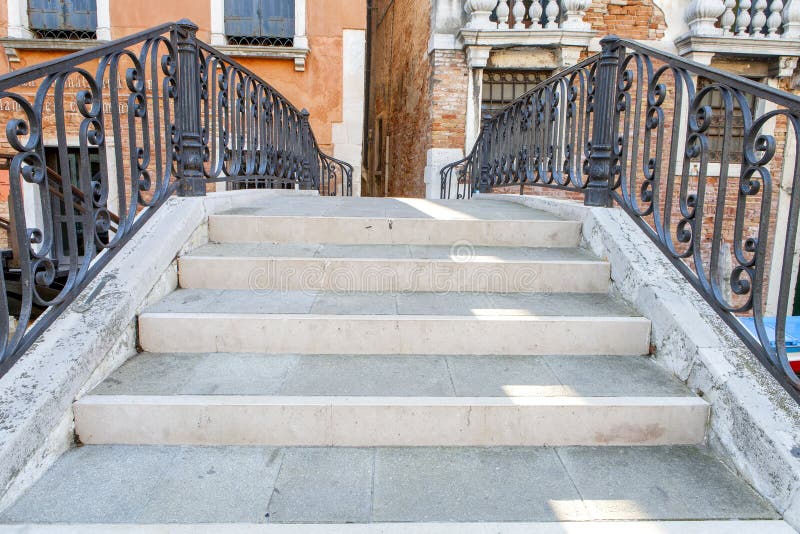 The Steps of the Bridge in Venice Stock Photo - Image of historic ...