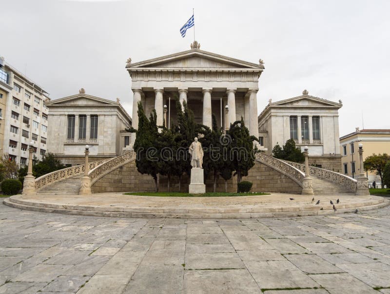 Steps and Building with Beautiful Architecture of the National Library ...
