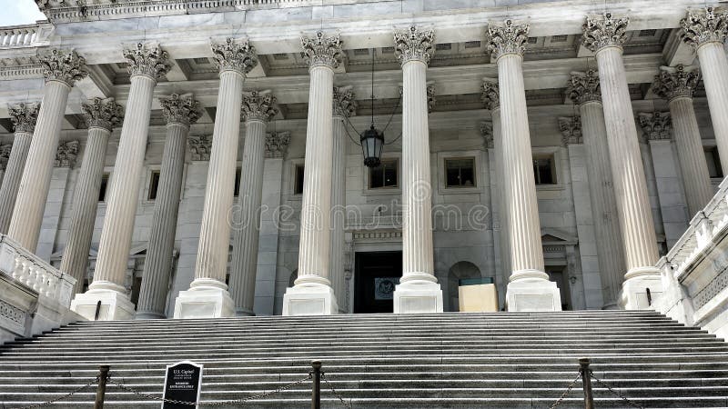 U.S. Capitol steps stock photo. Image of politics, white - 51290