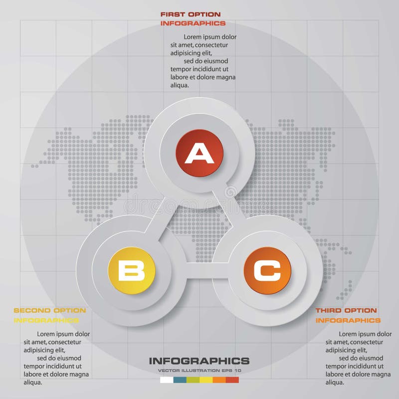 3 Steps Chart Layout for Sample Text&data. Design Clean Template. Stock ...