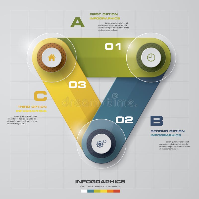 3 Steps Chart Template/graphic or Website Layout. Vector. Stock Vector ...