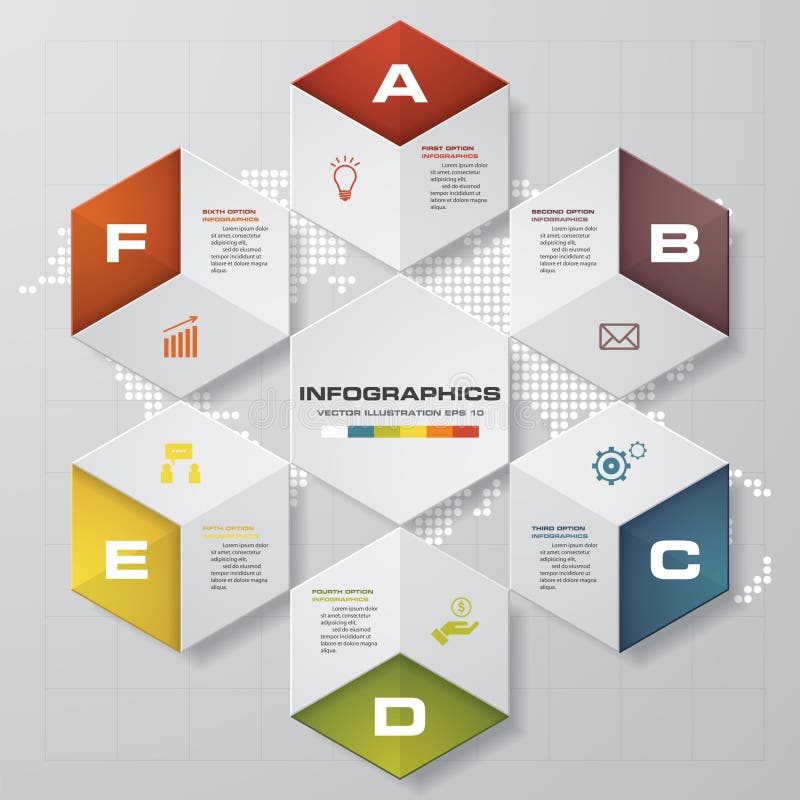 10 Steps Chart Template/graphic Or Website Layout. Stock Vector ...