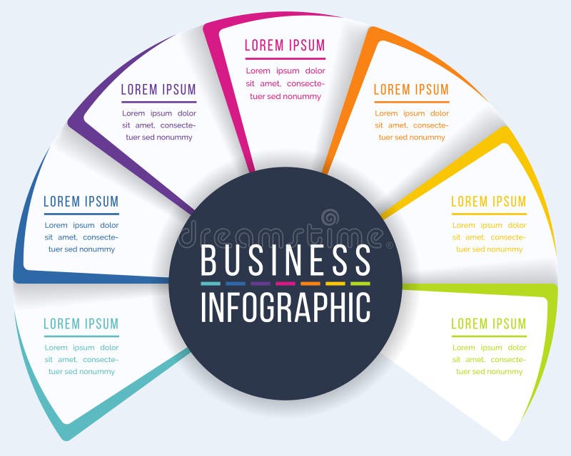 7 Steps Circle Infographic Design 7 Steps, Objects, Elements or Options ...
