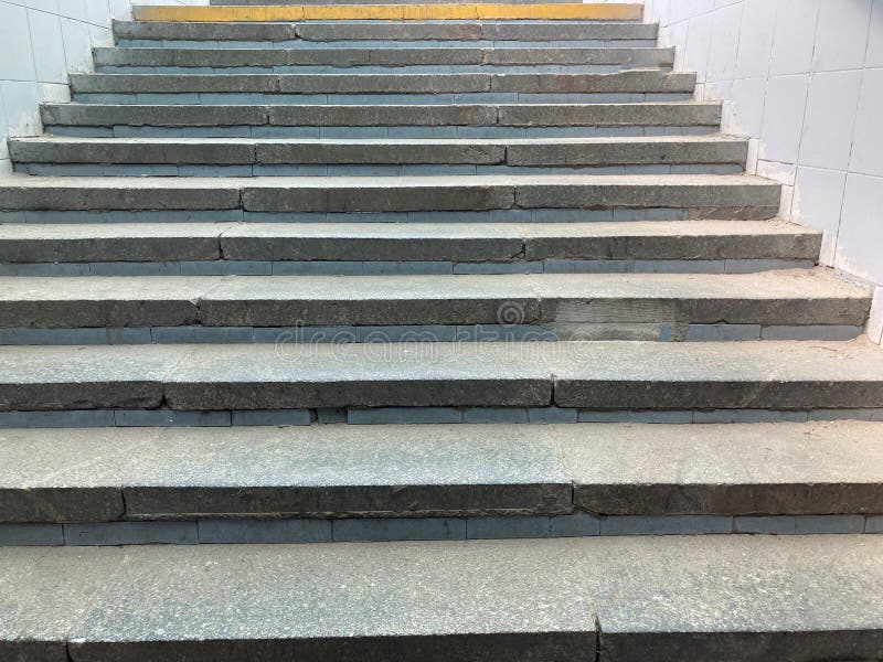 Close Up View of Design of Old Stone Staircase Going Up. Steps Close To ...