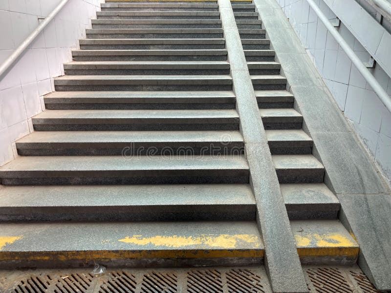 Close Up View of Design of Old Stone Staircase Going Up. Steps Close To ...