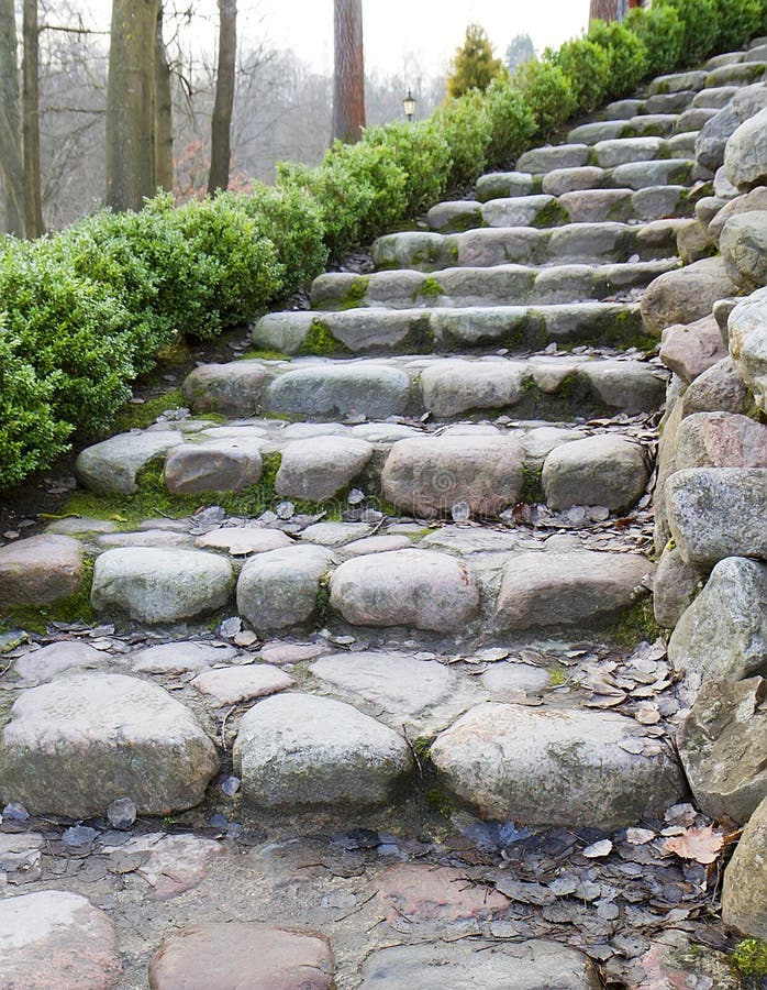 Cobble Steps Walkway stock image. Image of outdoor, portrait - 21804595