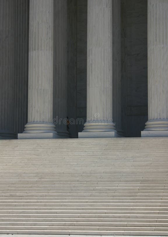 Steps and Columns (supreme Court) Stock Image - Image of washington ...