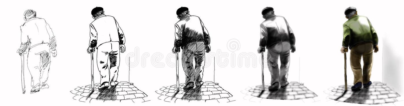 Draw Man Steps Stock Illustrations – 173 Draw Man Steps Stock ...