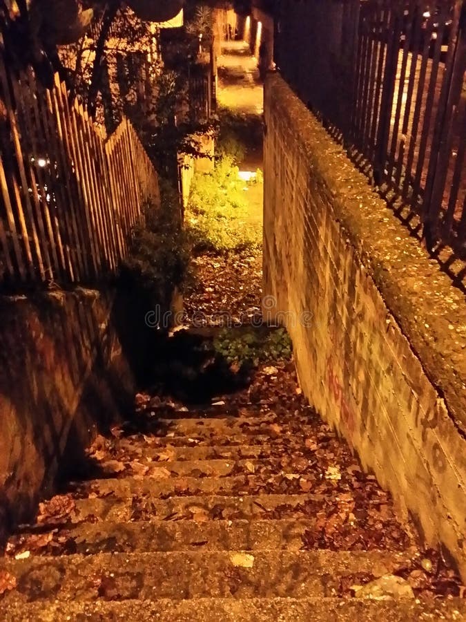 Steps in the dark stock image. Image of shadows, steps - 136351707