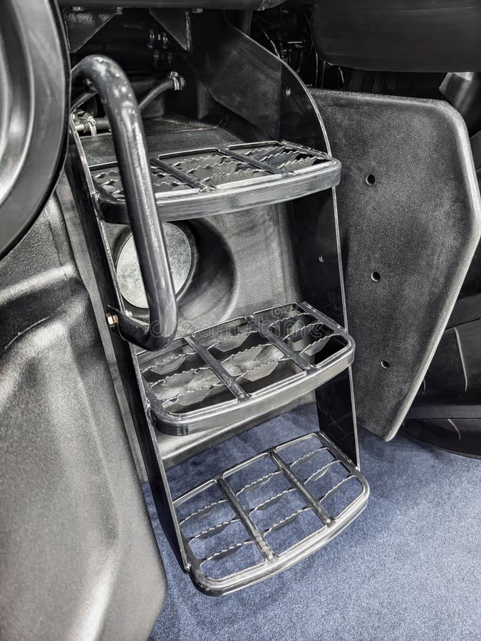 Steps Designed for Easy Access Inside a Large Vehicle or Machinery ...